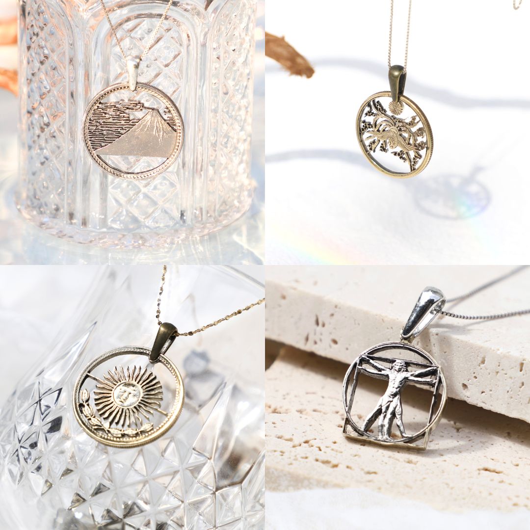 Shop Best Sellers - Handcut Coin Pendant - Beyond Coins